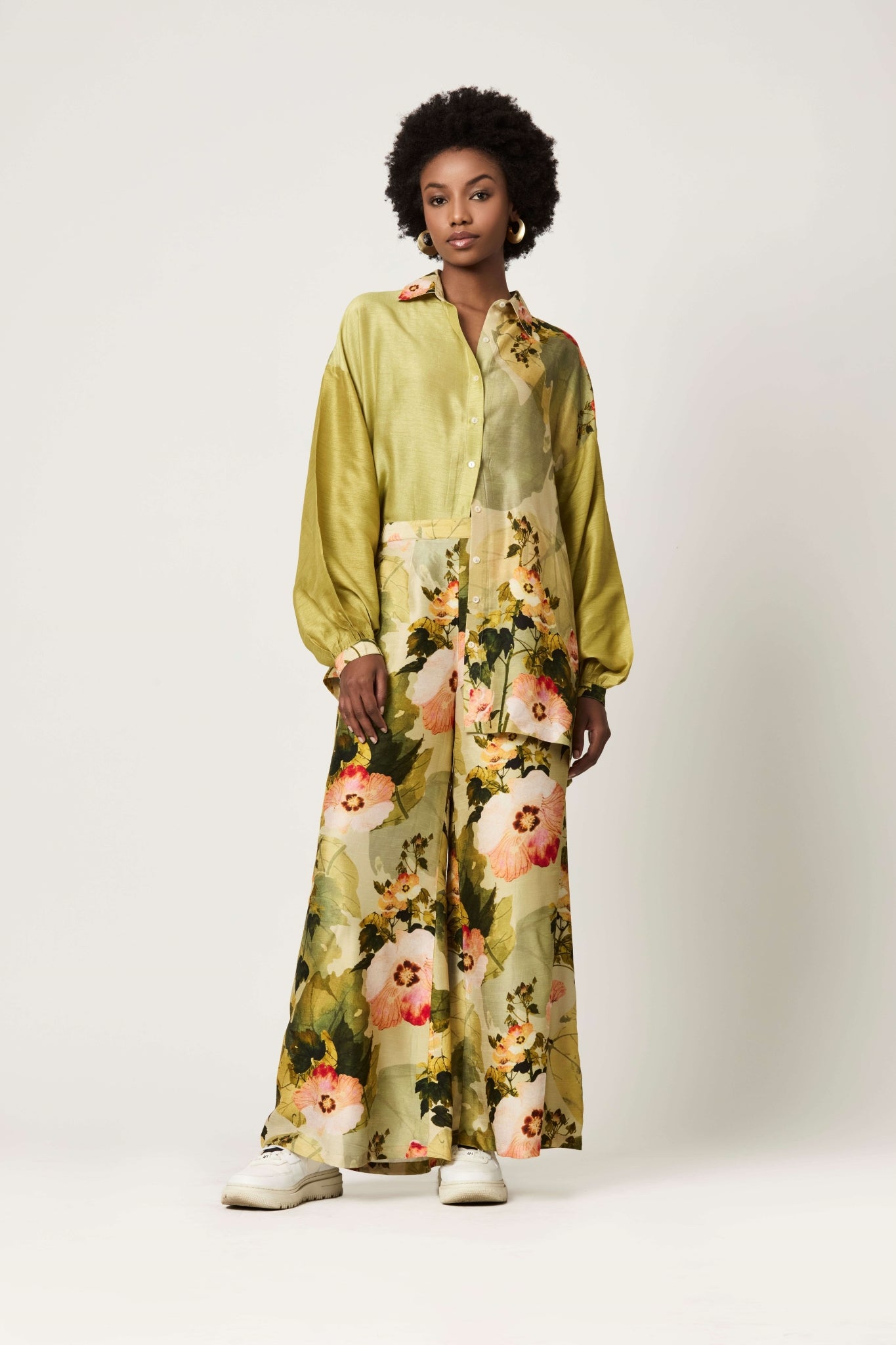 COLOUR BLOCKING SHIRT & TROUSER SET - Varun Bahl